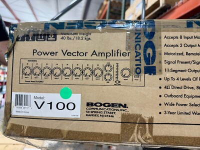 V100 Bogen Communications Power Vector Amplifiers | eBay