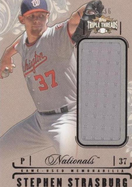 2014 Topps Triple Threads - Unity Single Jumbo Relics Stephen Strasburg ...
