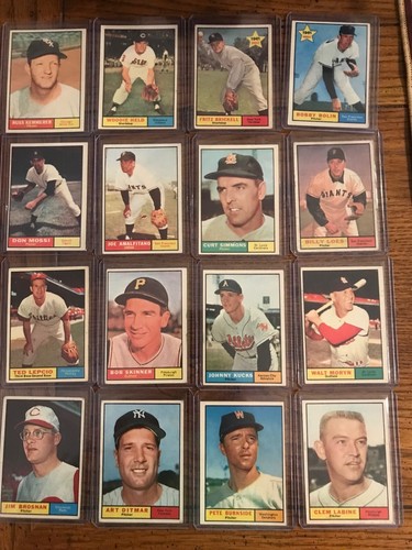 Fritz Brickell 1961 Topps Baseball Card (Sale Is For One Card In Title ...
