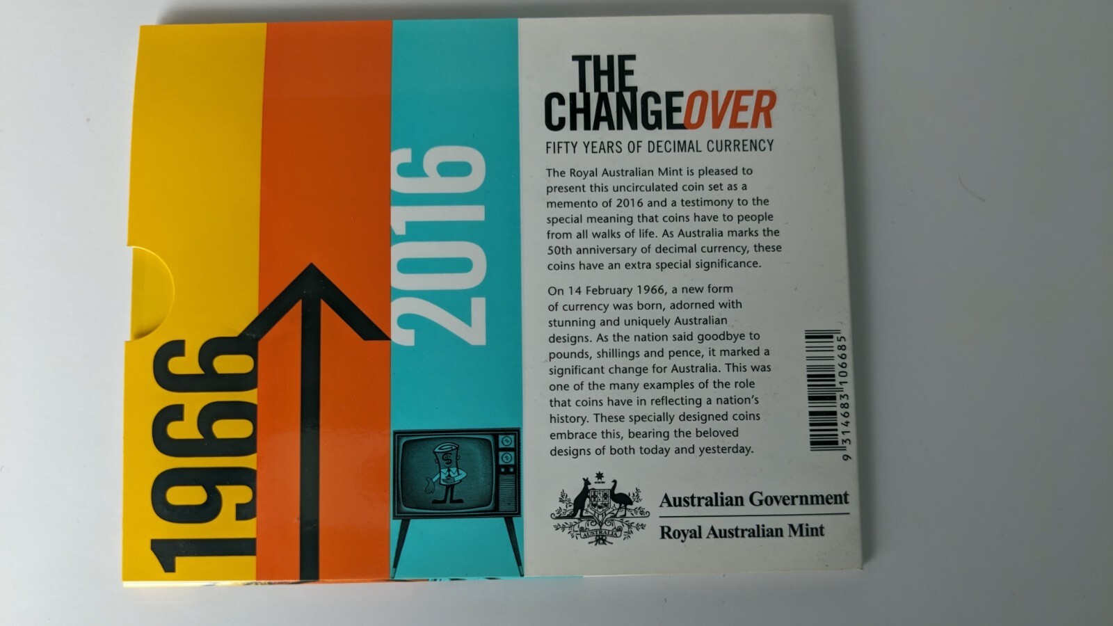 2016 Six Coin PROOF Set -The Changeover- Fifty Years of Decimal ...