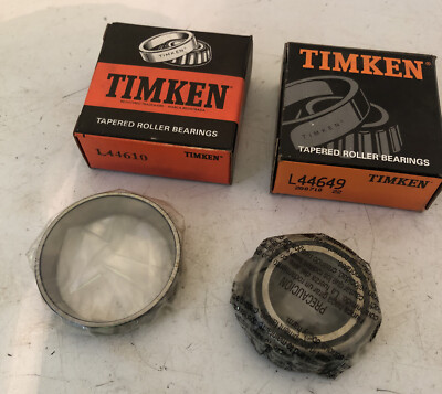 GENUINE TIMKEN L44649 L44610 TAPERED BEARING CUP CONE SET NEW OEM | eBay