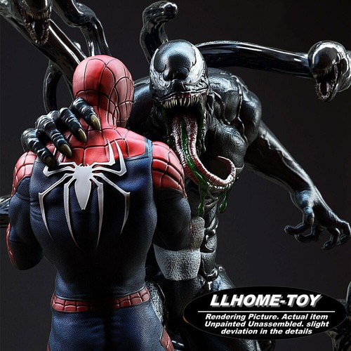Venom vs Spider man Resin 1:6 Model Kit Unpainted 3d Print GK Statue ...