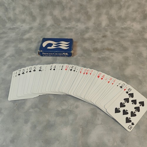 Princess Cruises Vintage Playing Cards Deck Blue Logo Love Boat Used 52 ...
