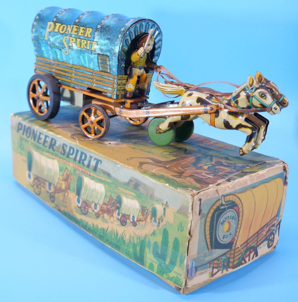 Alps Japan BO COVERED WAGON PIONEER SPIRIT fragile box | eBay