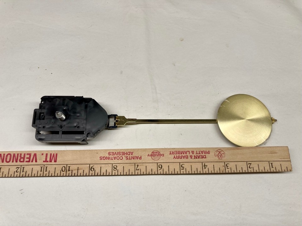 Takane clock pendulum movement quartz with 8" pendulum fits a 3/8 ...