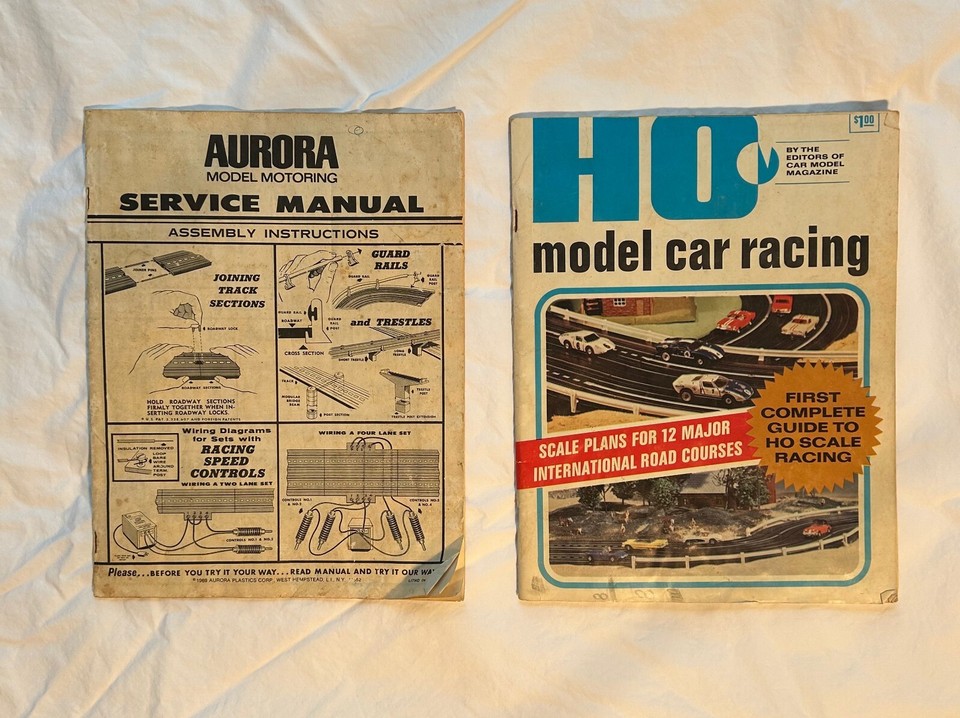 Aurora model motoring track and accessories lot | eBay