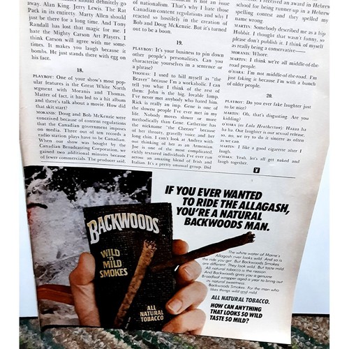 1982 Backwoods Wild N Mild Smokes Tobacco Vintage Print Ad Original 80s ...
