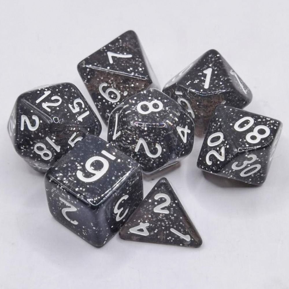 7Pcs/set 7-Die Table Game Polyhedral Dice Double Colors Game Dice TRPG ...