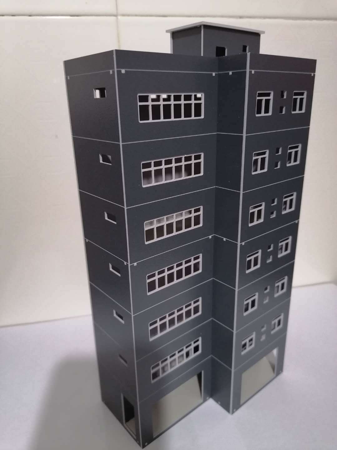 1/87 HO Scale Buildings Train Railway Modern Tall Business Building ...