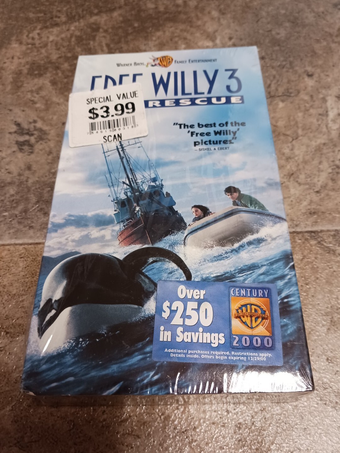 Free Willy 3: The Rescue (VHS, 2001, Paper Sleeve) for sale online | eBay