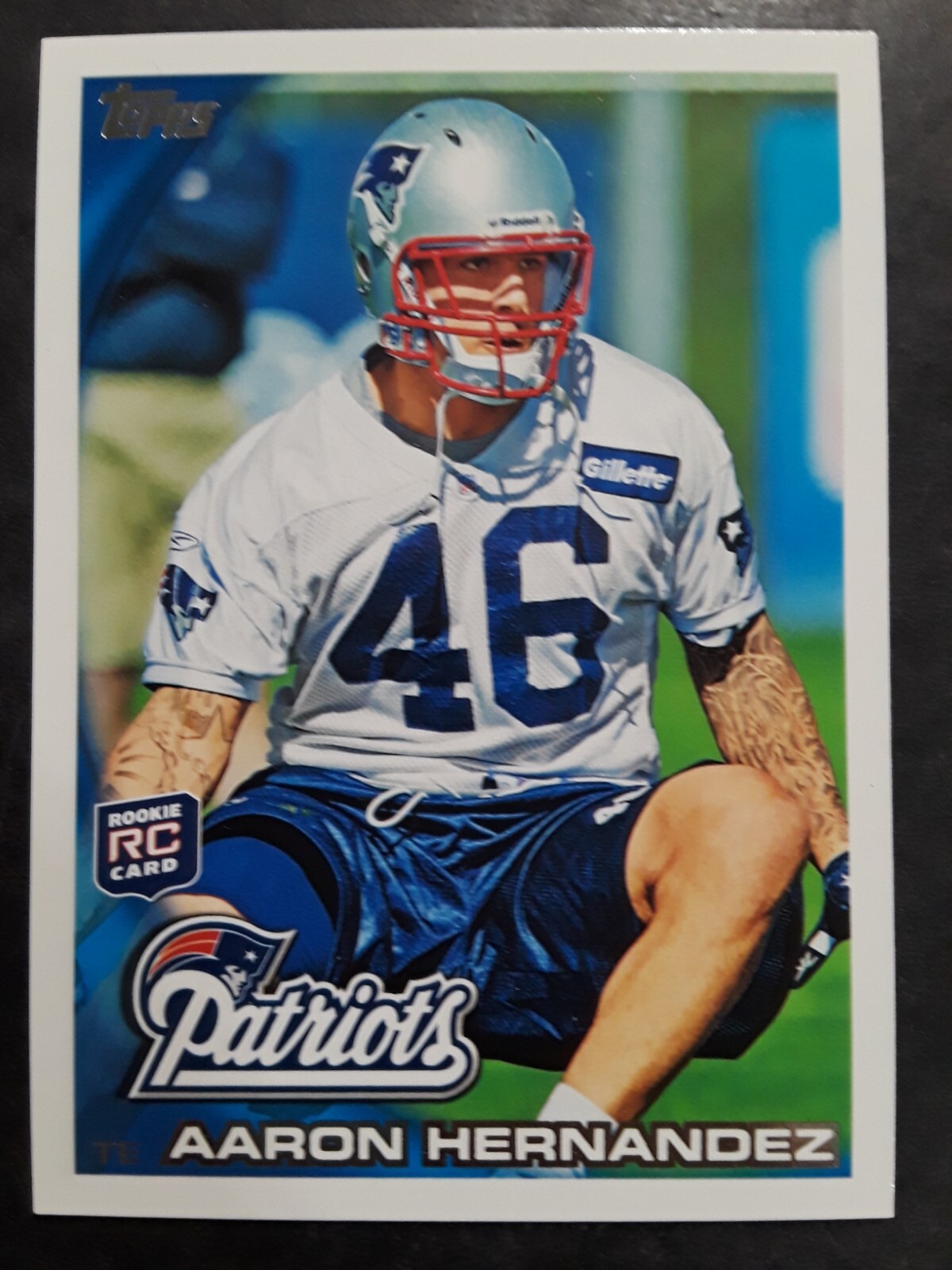 2010 Topps Aaron Hernandez Rookie #96 football card N.E. Patriots | eBay