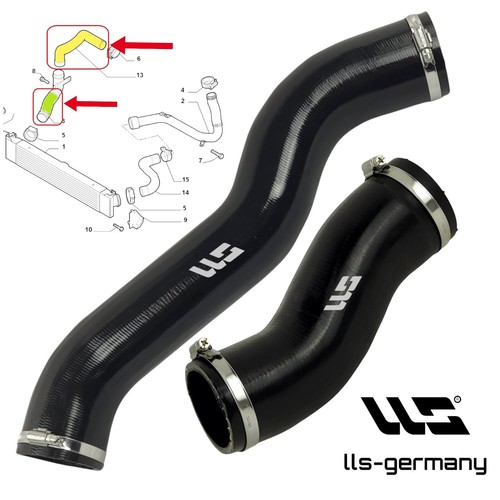 2X Tubo Turbo Tubo Intercooler Per FIAT Ducato Bus 3.0 D Multijet ...