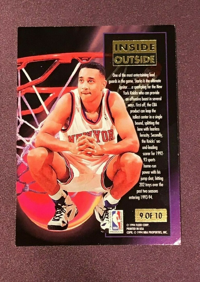 John Starks New York Knicks Cards- Upper Deck Fleer Ultra NBA | eBay
