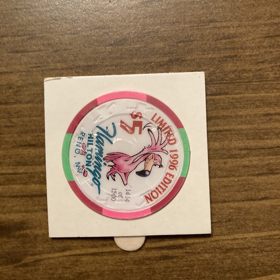 $5 flamingo hilton endangered species Whale reno nevada casino chip | eBay