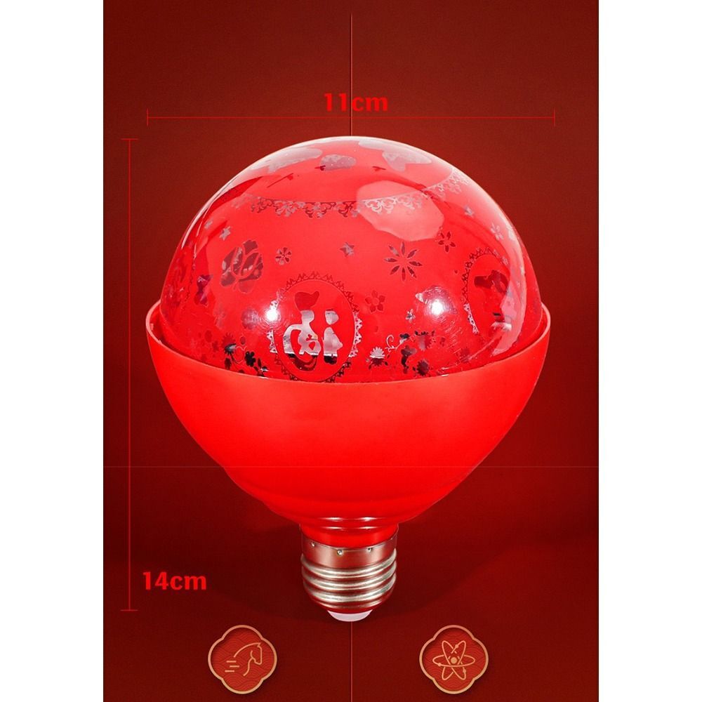 LED Chinese Fuzi Light Bulb Spring Festival Atmosphere Lamp Home Decor ...