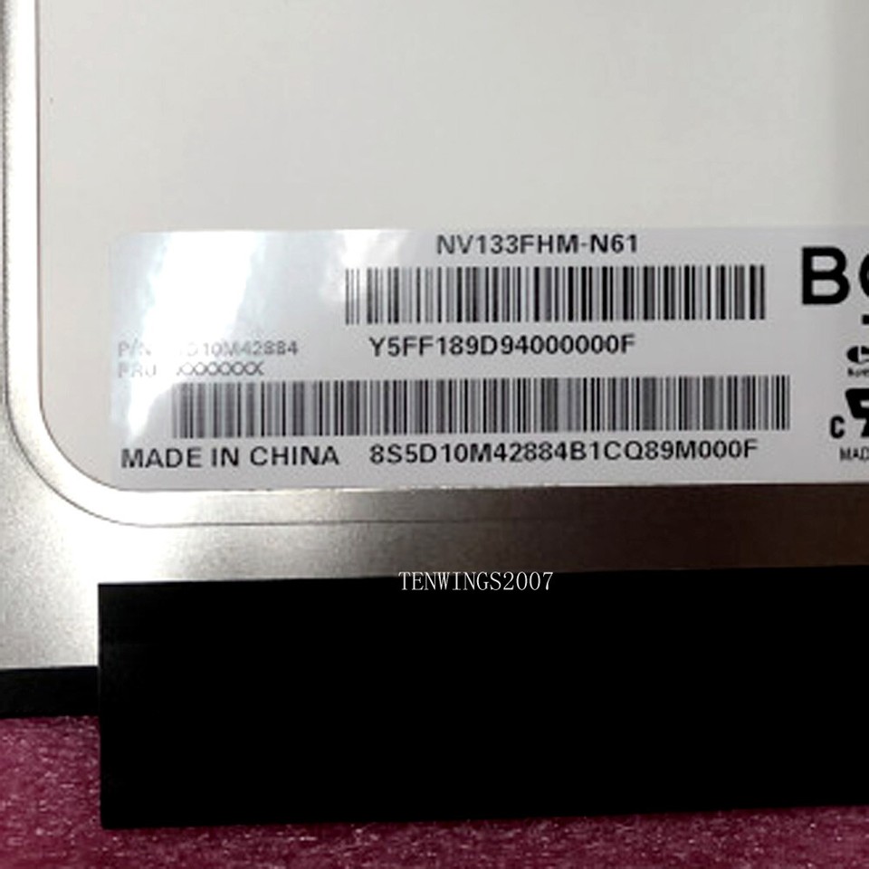 13.3"FHD IPS LAPTOP LCD SCREEN exact BOE NV133FHM-N61 Non-touch Rple ...