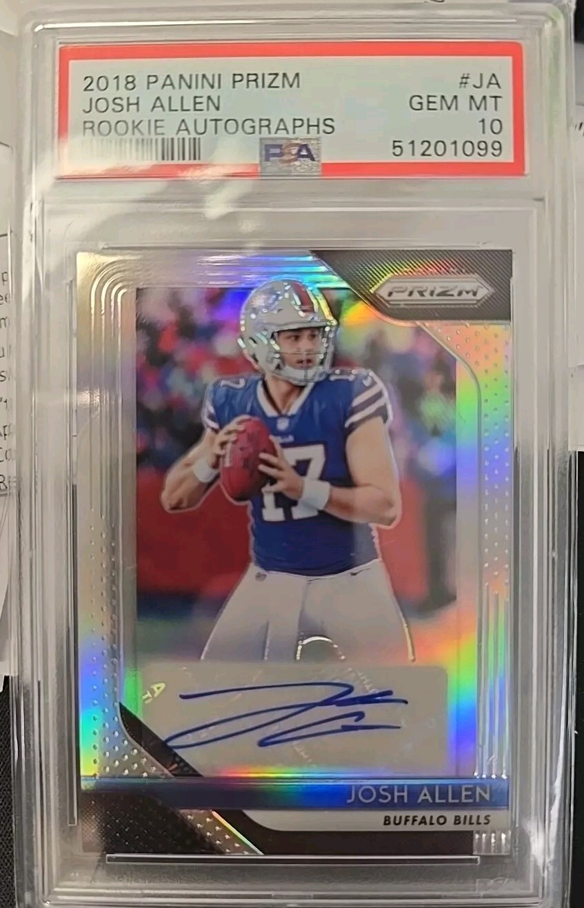 Josh Allen 2018 Prizm #RA-JA Rookie Autographs Price Guide - Sports ...