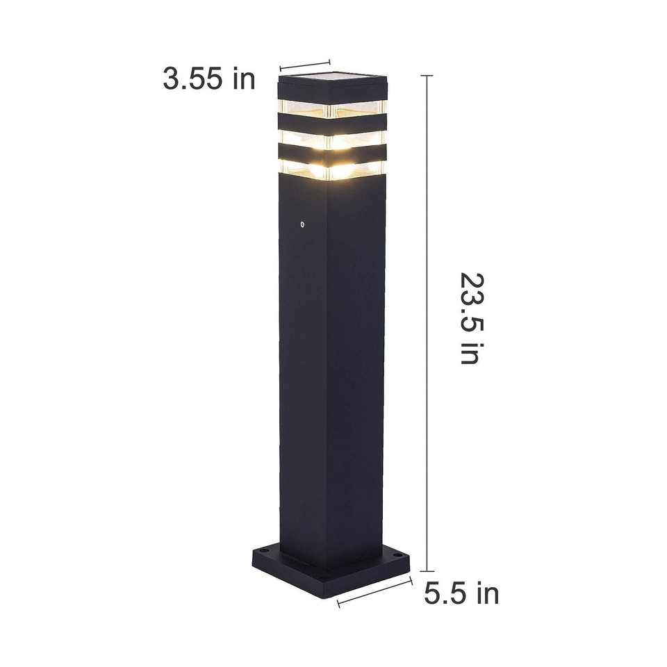 Pathway Lights Post Lights IP55 Waterproof Outdoor Lamp Post Lawn Light ...