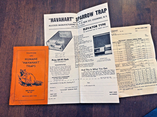 Trapping with Humane Havahart Animal Traps Pamphlet Book 1945 Edition ...