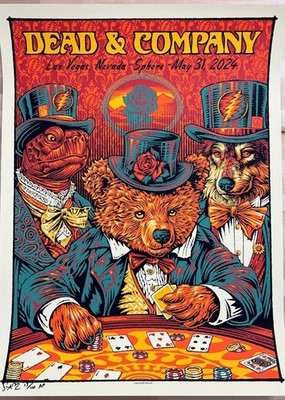 Dead & Company - 2024 Todd Slater Poster Las Vegas, NV The Sphere AP 23 ...