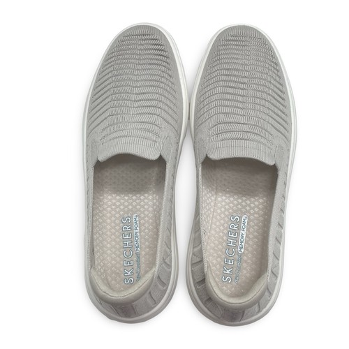 Skechers Court Break Heat Breaker Off White Breathable Slip On Sneaker Size 9 | eBay