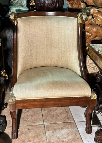 Maitland Smith Regency Style Rams Head Parlor Chair | eBay