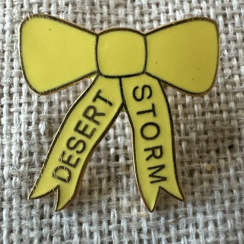 DESERT STORM Yellow Ribbon Lapel Pin | eBay