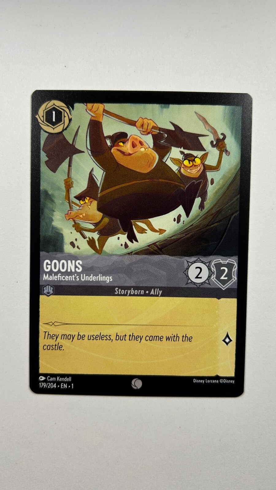 Goons Maleficent's Underlings Disney Lorcana First Chapter #179/204 Non ...