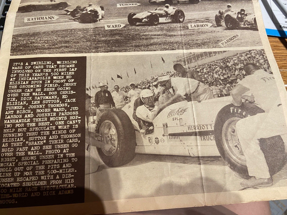 June 10, 1958 Illustrated Speedway News Post 58 Indy 500 Issue | eBay