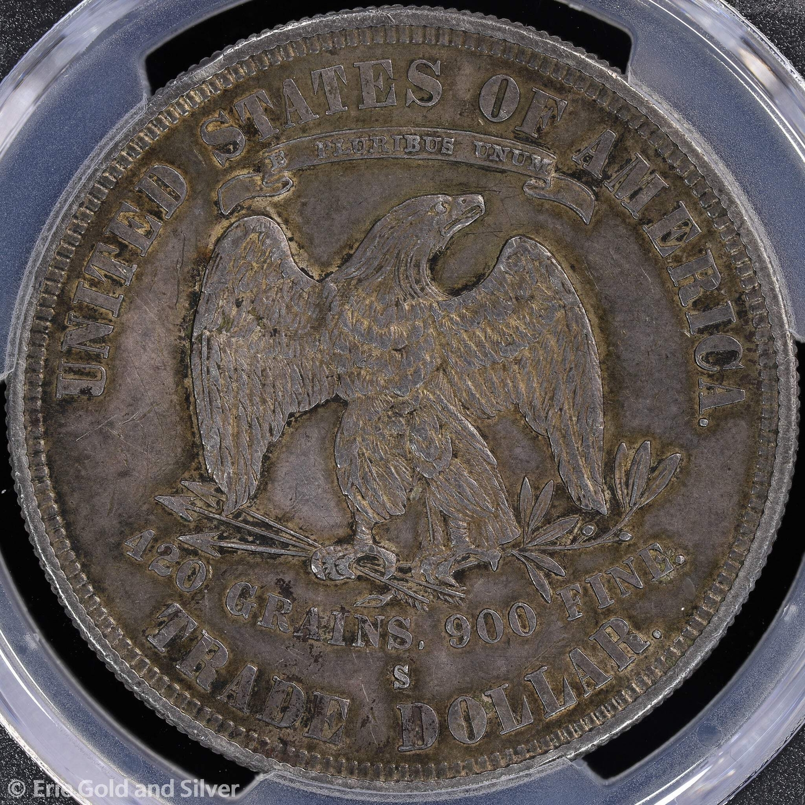 1877-S T$1 Silver Trade Dollar PCGS Genuine XF Detail | eBay