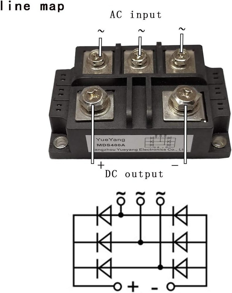 3-Phase Diode Bridge Rectifier 400 Amp 1600V Full Wave Diode Module | eBay