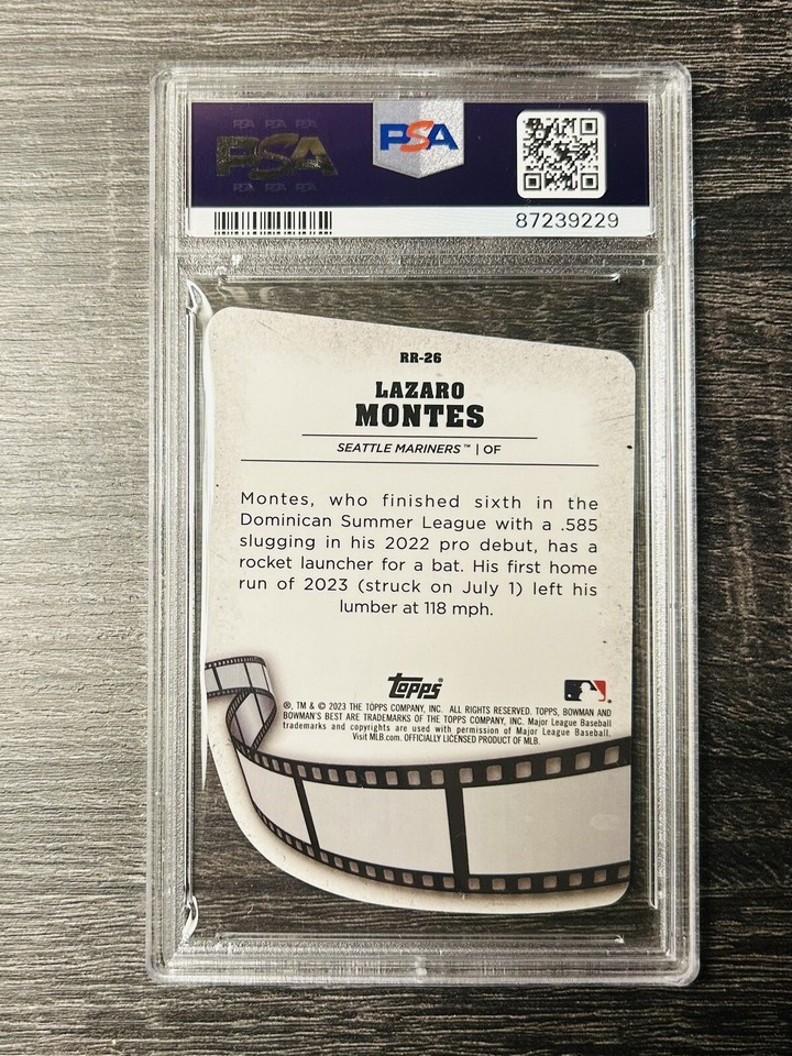 2023 Bowman's Best Reel to Reel Die-Cuts Refractor Lazaro Montes ...