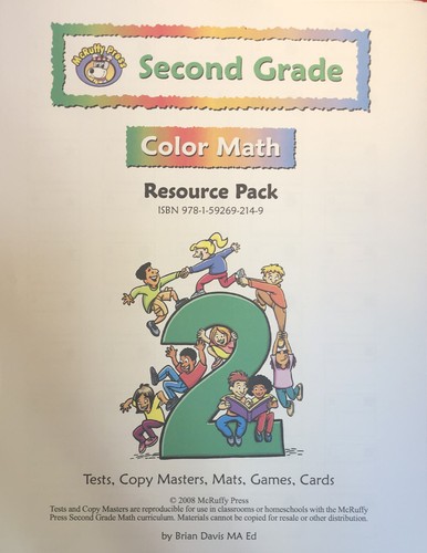 McRuffy Press Second Grade Color Math Resource Pack | eBay