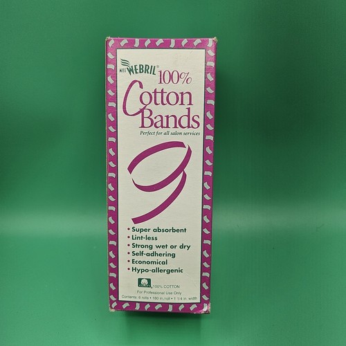Vintage Miss Webril 100 Percent Cotton Bands Professional Use Only ...