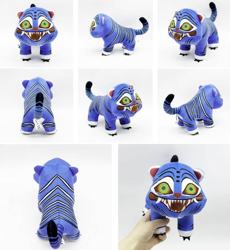 K-pop Demon Hunters Derpy the Tiger Plush Toy Stuffed Animal Fan Merch ...