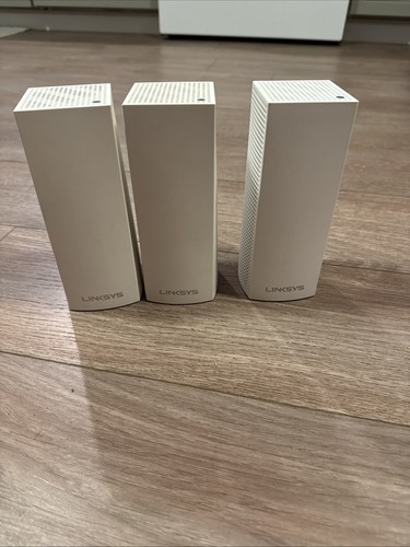 Lot of 3 Linksys WHW03 (2 V1 & 1 V2) (WHITE) Mesh WiFi Routers W ...