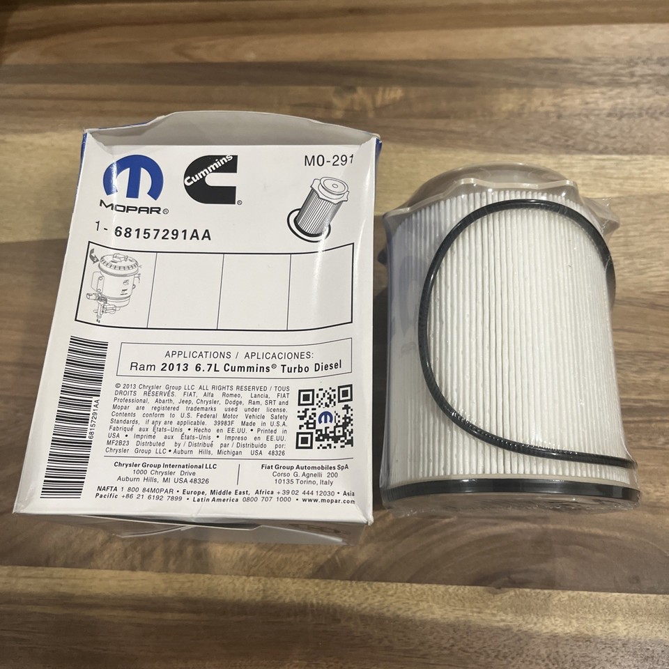 Mopar Fuel Filters MO-867 & MO-291 Dodge Ram 6.7L Cummins Diesel New In ...