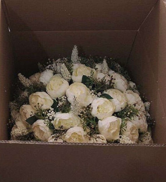 Bridal Wedding 10x Half Moon Spherical Flower Balls, Floral Roses ...