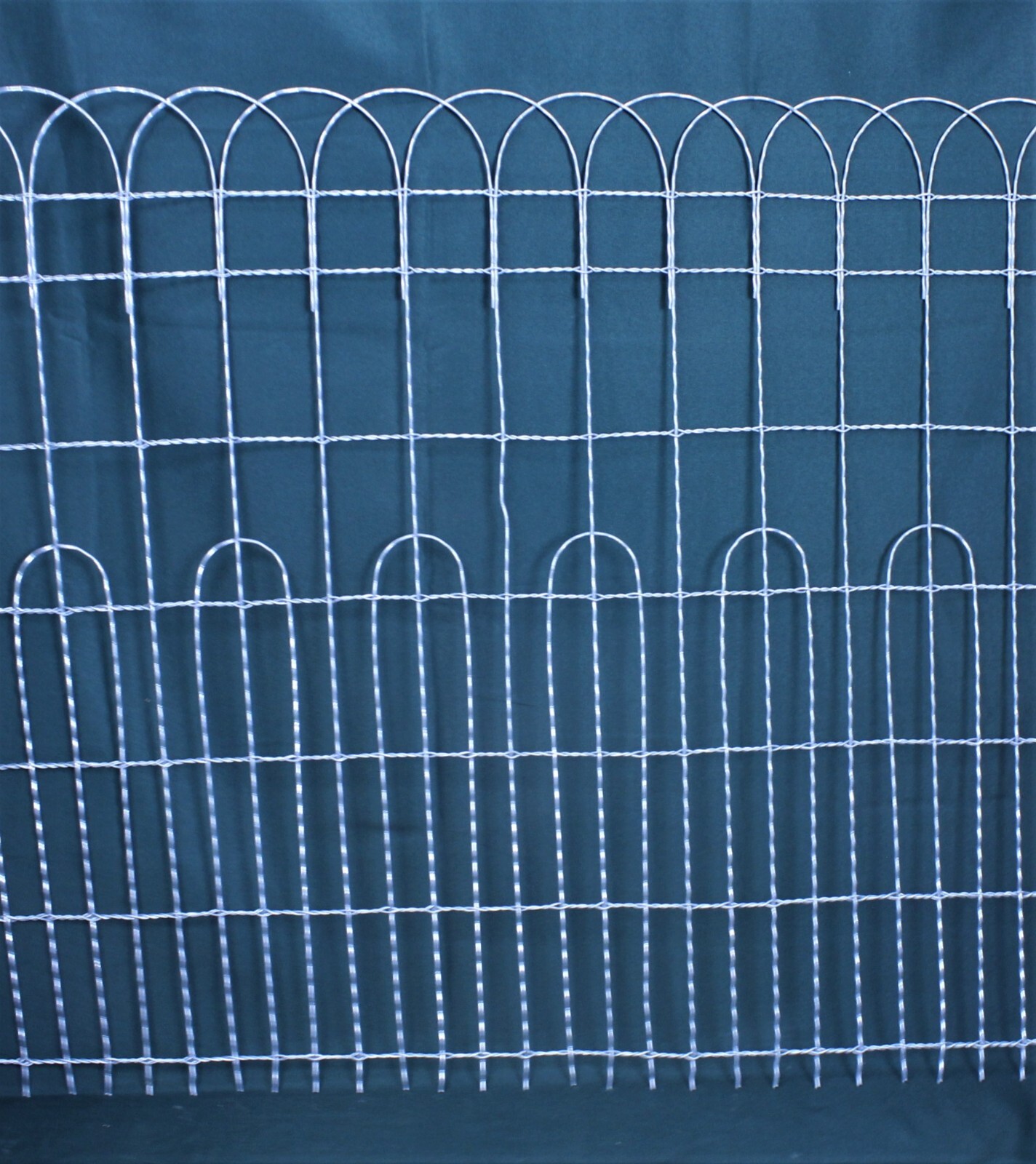 3't x100' Galvanized Metal Fence Double Loop Woven Wire Roll Historical ...