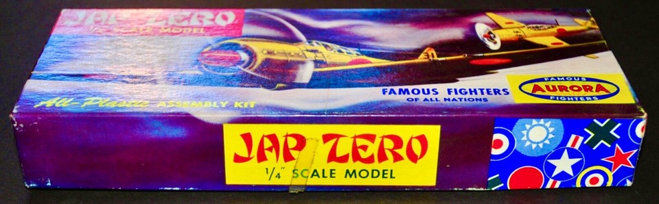 AURORA KIT NO. 88A-69 FAMOUS FIGHTERS JAP (JAPANESE) ZERO, 1956 MODEL ...