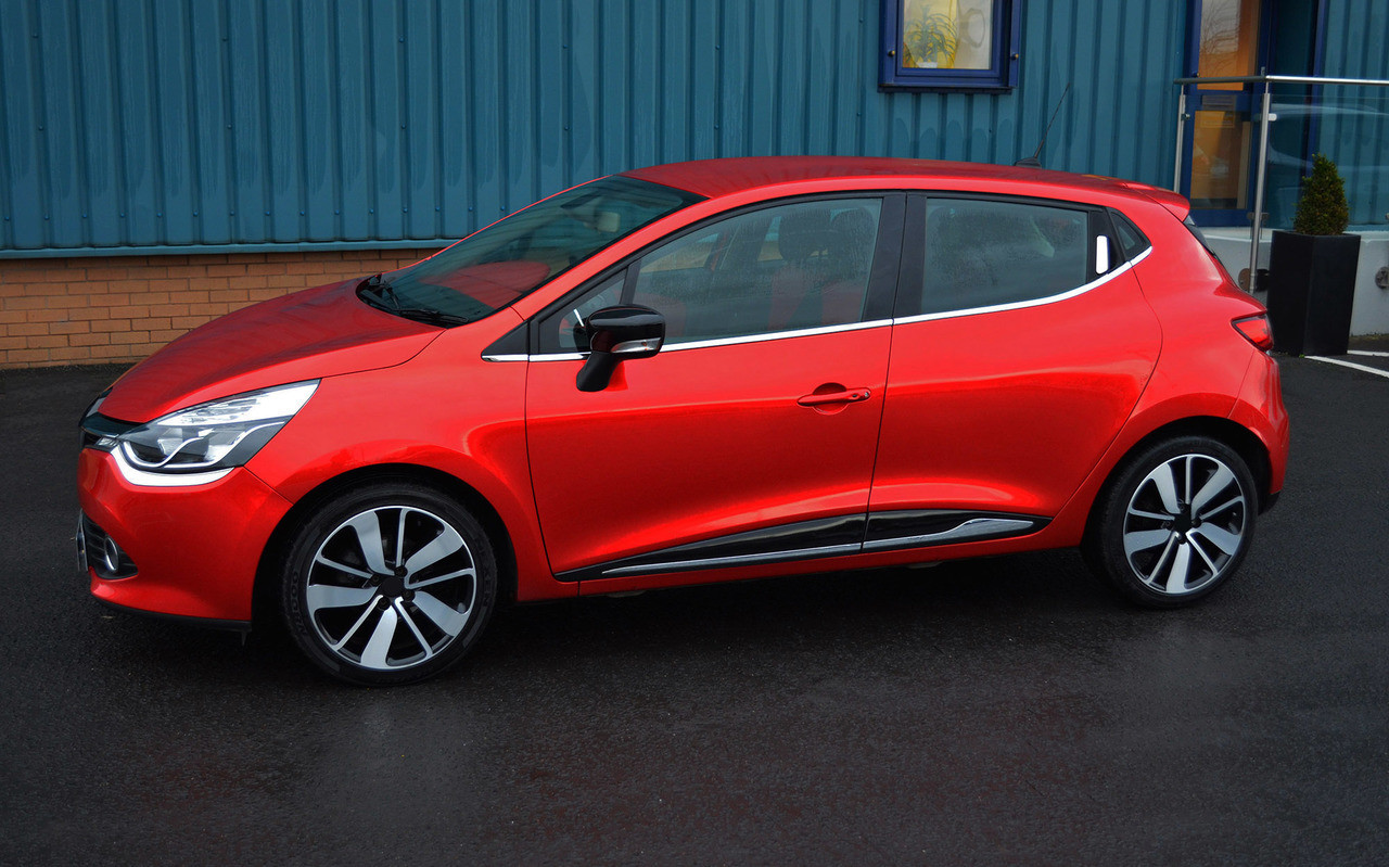 Chrome Side Door Window Sill Trim Set Covers To Fit Renault Clio IV ...