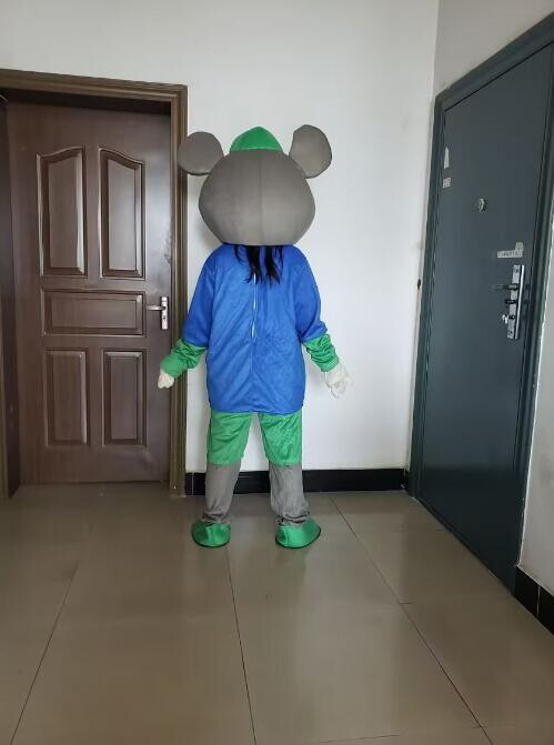 Adult Chuck E.Cheese Mascot Costume Suits Cartoon Character Halloween ...