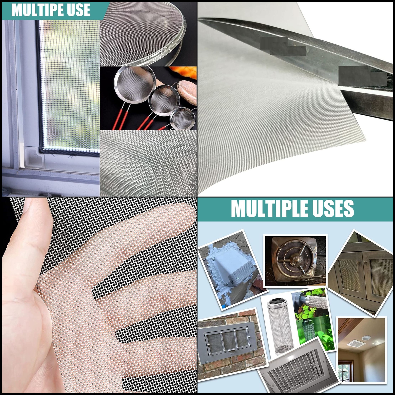 Woven Wire Mesh Stainless Steel Meshes Screen Metal Mesh Sheet Air Vent ...