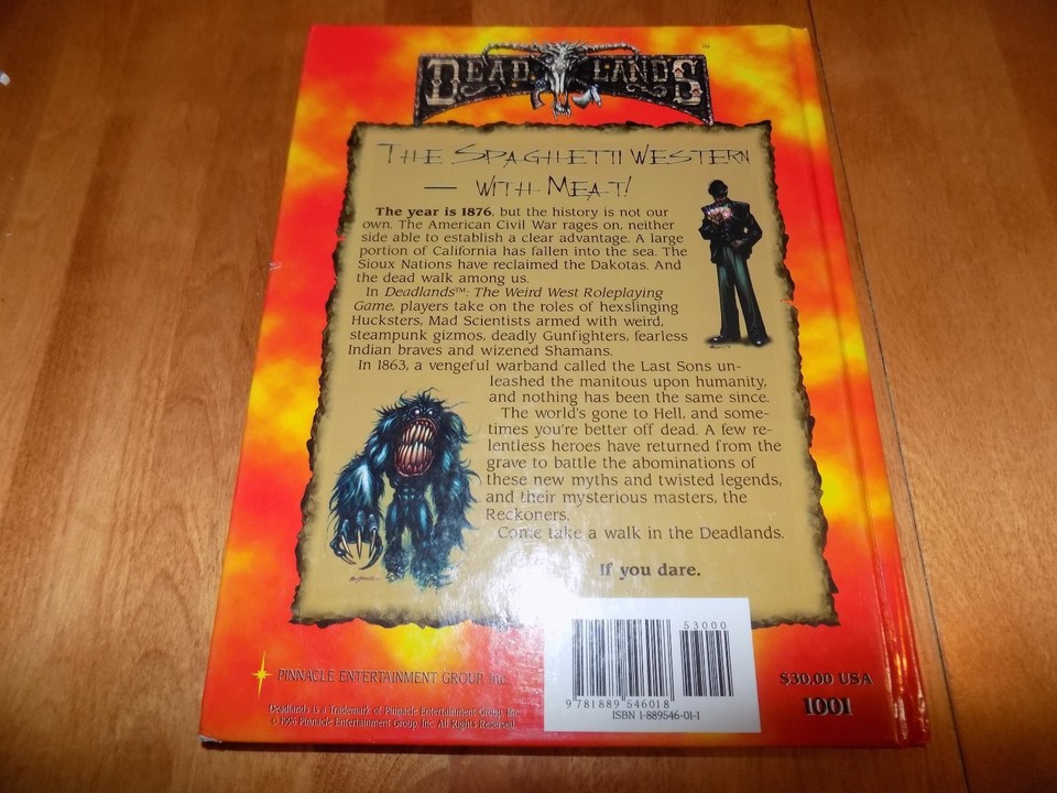 DEAD LANDS The Weird West Roleplaying Game DEADLANDS Role Play Rare ...