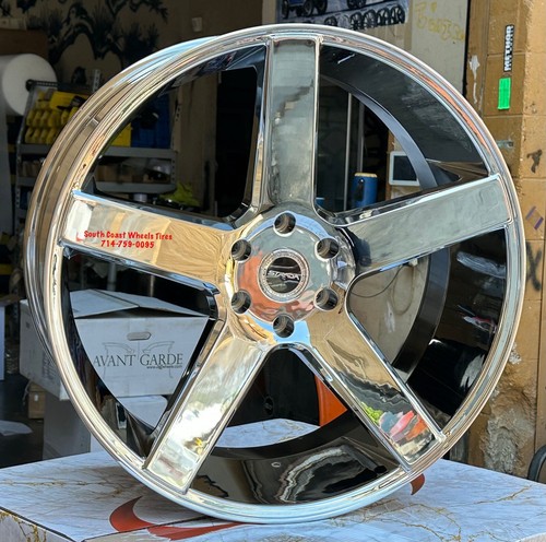 24” STRADA PERFETTO CHROME WHEELS TIRES Yukon Sierra Silverado Tahoe ...