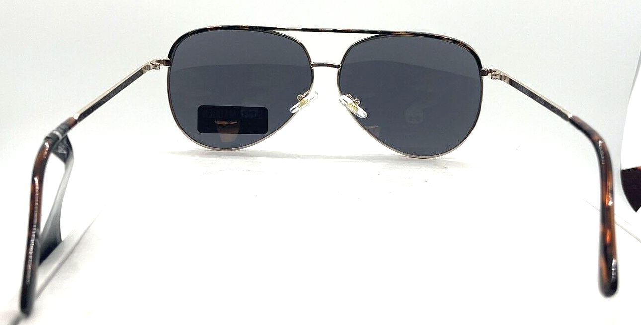 Steve Madden Aviator sunglasses Gold frame Black tint tortoise shell ...