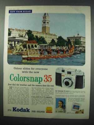1960 Kodak Colorsnap 35 Camera Ad - Colour Slides | eBay
