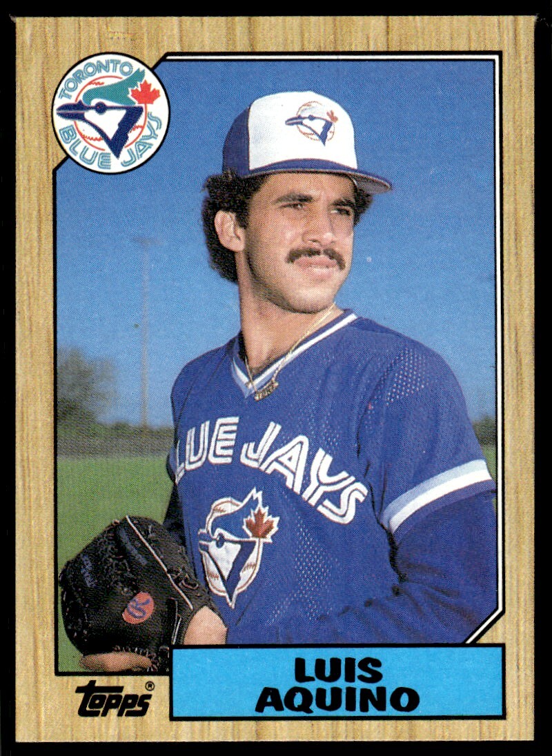 1987 Topps Baseball Card Luis Aquino Rookie Toronto Blue Jays #301 | eBay