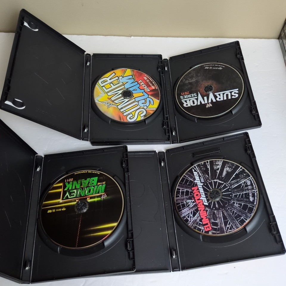 Large WWE Wrestling DVD Lot 22 DVDs 2009-2012 Summerslam No Way Out and ...