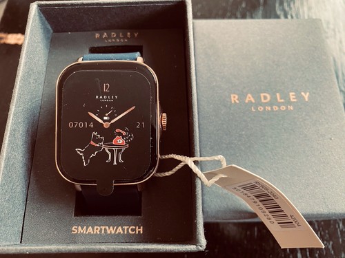 RADLEY S20 Navy Blue Strap and Golden Case, 1.7” OLED display screen ...